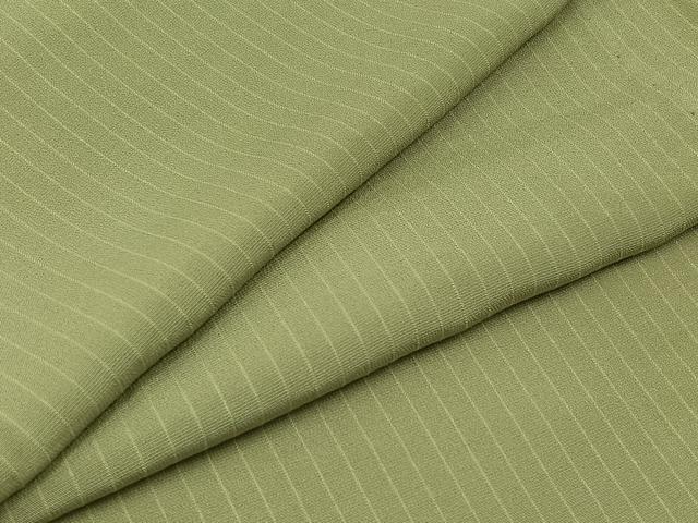 平和屋着物▽上質な小紋　単衣　縞　正絹　逸品　AABB2444jh