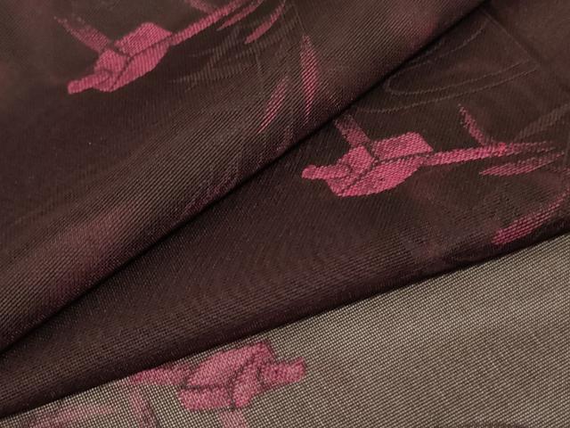 平和屋着物＊夏物　小紋　紗　流水文　正絹　逸品　AABB2493jd