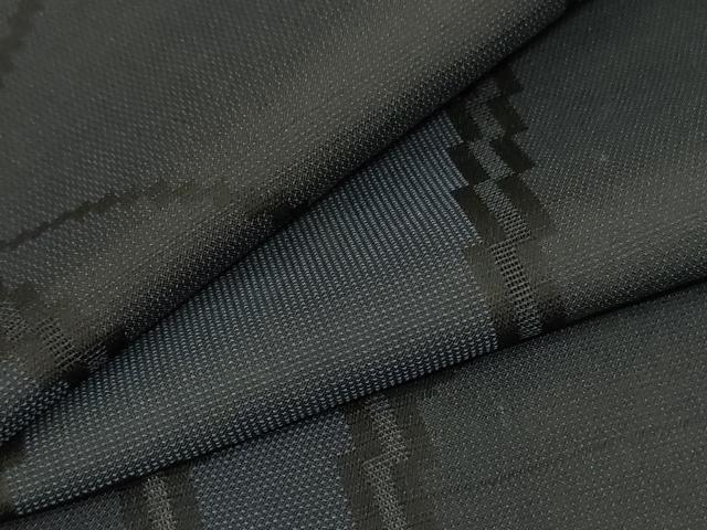 平和屋着物＊夏物　小紋　紗　幾何学文様　正絹　逸品　AABB2514jd