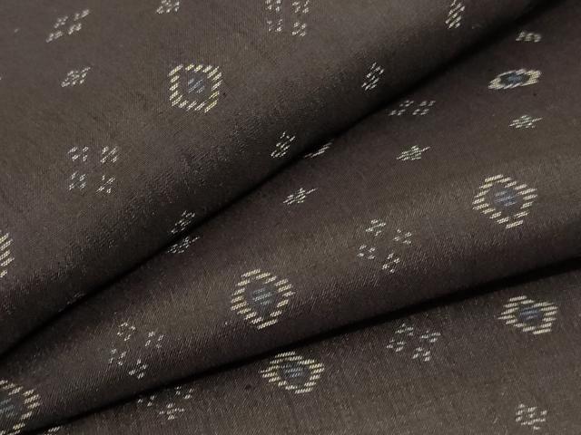 平和屋着物＊夏物　紗紬　舞花文　正絹　逸品　AABB2524jd