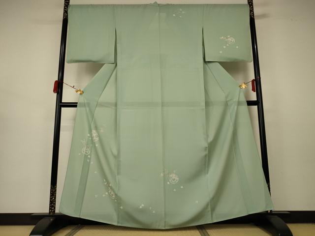 平和屋着物＊夏物　訪問着　絽　花鞠文　金彩　正絹　逸品　AABB2527jd