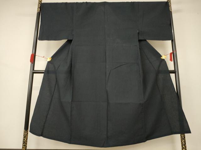 平和屋着物＊夏物　男性　縮織　蝋色　AABB2528jd