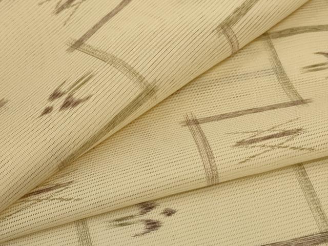 平和屋着物＊夏物　小紋　絽　絣文　洗える着物　AABB2604jd