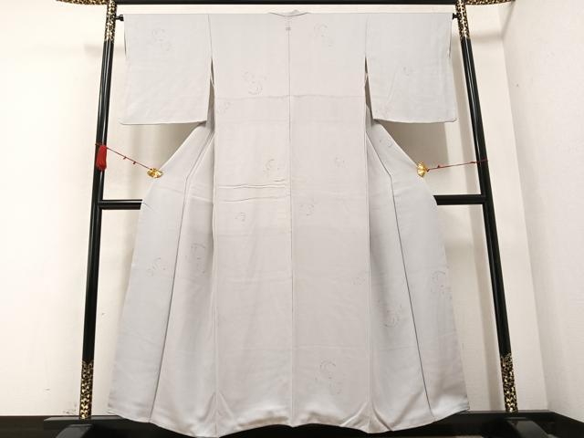 平和屋着物●訪問着　松葉文　正絹　逸品　AABB2923ph