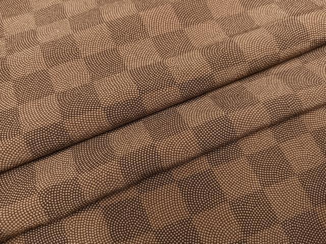 平和屋着物●上質な小紋　市松鮫小紋柄　正絹　逸品　AABB2962ph