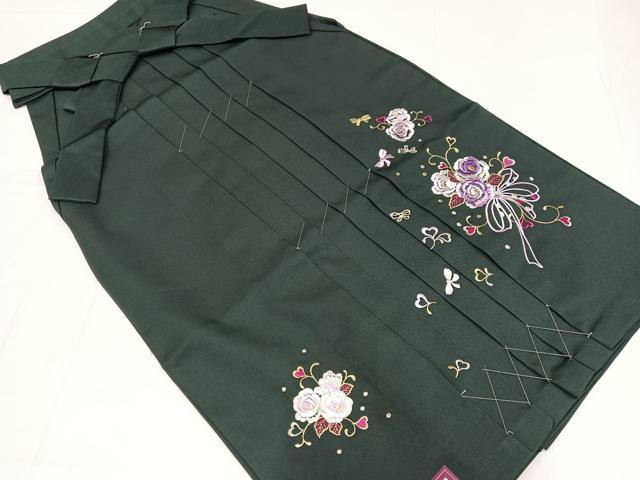 平和屋着物●行灯袴　刺繍　舞花文　金糸　洗える着物　未使用　AABB3000ph