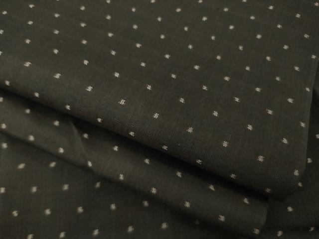 平和屋着物●本場大島紬　黒地　正絹　逸品　AABB3181ck