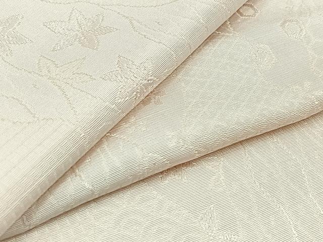 平和屋着物▽上質な色無地　単衣　吉祥花地紋　薄桜色　正絹　逸品　AABB3597jh