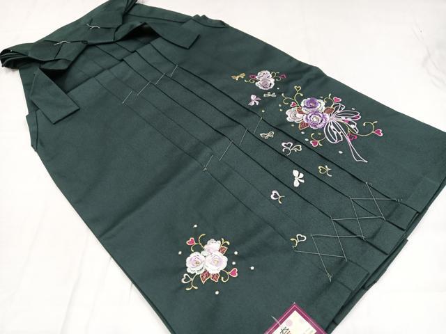 平和屋着物●行灯袴　刺繍　舞花文　金糸　洗える着物　未使用　AABB3616ph