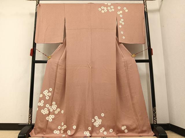 平和屋着物●訪問着　舞花文　正絹　逸品　AABB3638ph