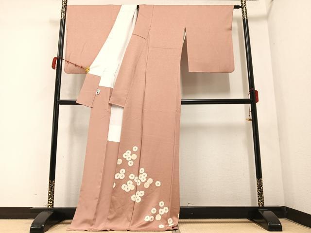 平和屋着物○訪問着 舞花文 正絹 逸品 AABB3638ph