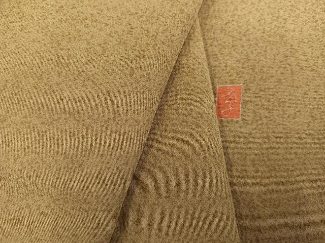 平和屋着物●本加賀友禅作家 茶谷 孝志監修　色無地　榛色　正絹　逸品　未使用　AABB3663ph