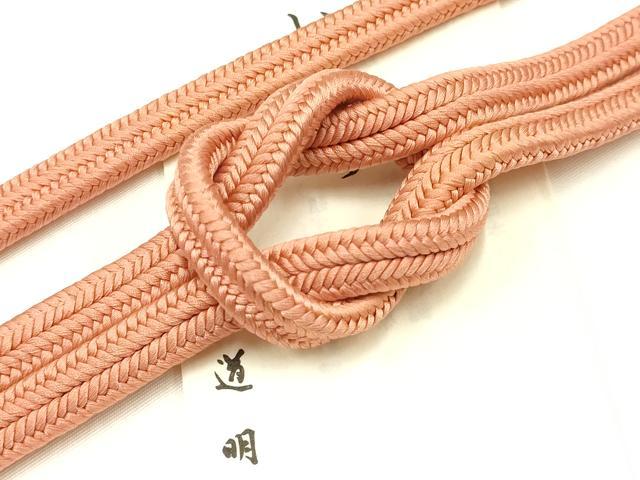 平和屋着物●極上　有職組紐道明　帯締め　冠組　ときがら茶色　宮内庁御用　国立博物館御用　東京芸術大学御用　逸品　AABB3718ay