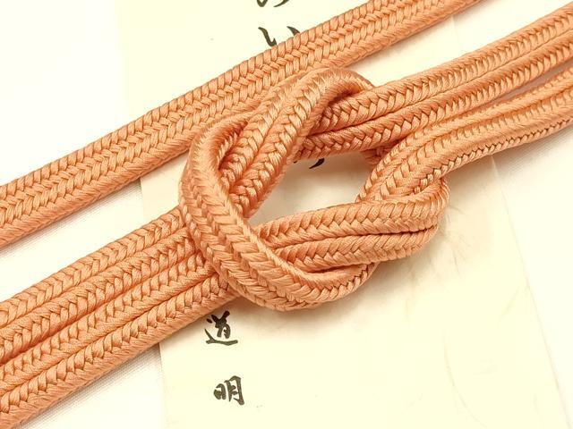 平和屋着物●極上　有職組紐道明　帯締め　冠組　肉桂色　宮内庁御用　国立博物館御用　東京芸術大学御用　逸品　AABB3723ay
