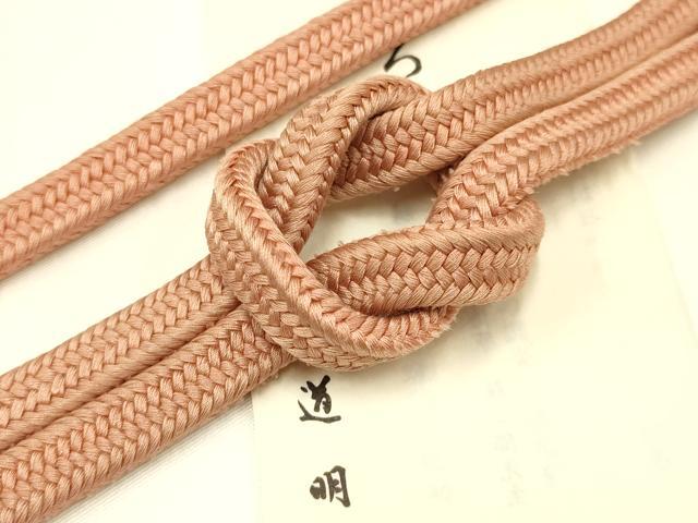 平和屋着物●極上　有職組紐道明　帯締め　御岳組　宍色　宮内庁御用　国立博物館御用　東京芸術大学御用 　逸品　AABB3728ay