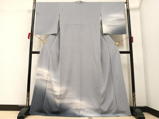 平和屋着物●染色作家　高橋一海　訪問着　霞文　暈し染め　正絹　逸品　AABB4324ph