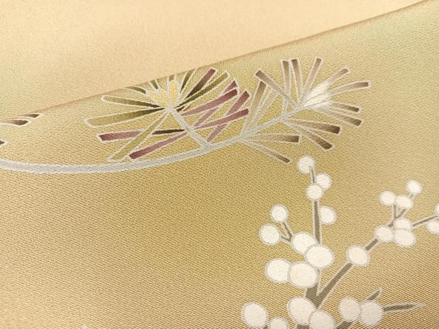 平和屋着物○訪問着 友禅 梅松文 正絹 逸品 AABB4329ph