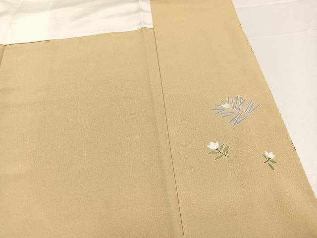 平和屋着物○訪問着 友禅 梅松文 正絹 逸品 AABB4329ph