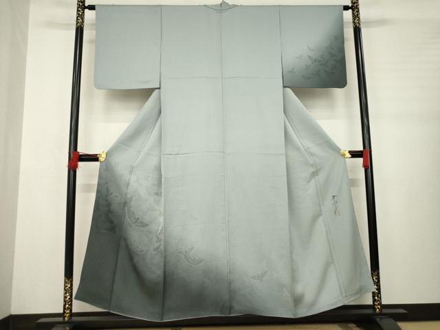 平和屋着物□染色作家 斉藤三才 色無地 薄色 正絹 逸品 DAAJ4819tw