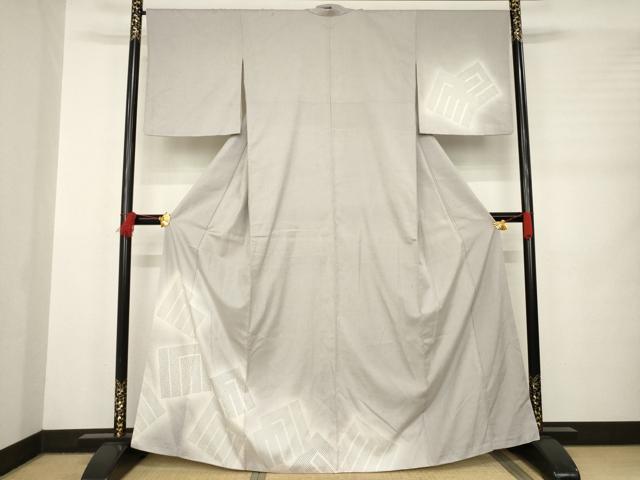 平和屋着物●訪問着　紬地　源氏香　暈し染め　正絹　逸品　AABB4475ck