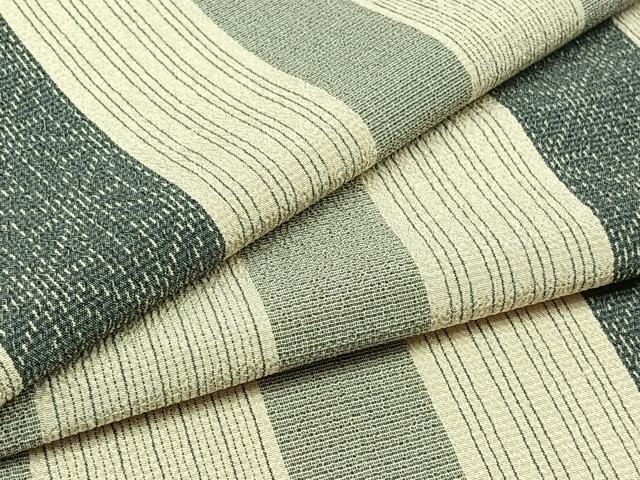 平和屋着物▽本塩沢　単衣　麻の葉間道　ますいわ屋扱い　正絹　逸品　AABB4491jh