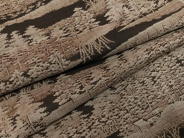 平和屋着物●本場大島紬　カタス9マルキ　樹林文　正絹　逸品　未使用　AABB5094ph