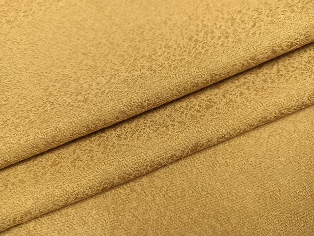 平和屋着物●上質な色無地　紋意匠　黄土色　鈴乃屋扱い　正絹　逸品　未使用　AABB5111ph