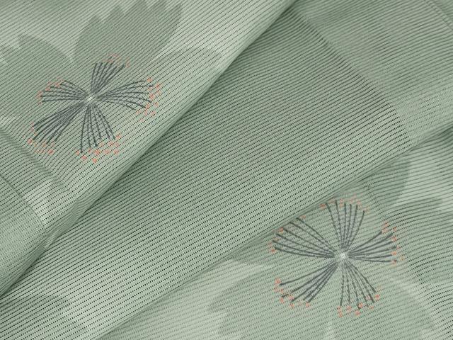 平和屋着物＊夏物　小紋　絽　桜　洗える着物　AABB5848st