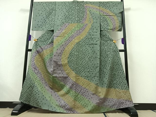 平和屋着物▽訪問着　単衣　愛　文字文　AABB6208jh