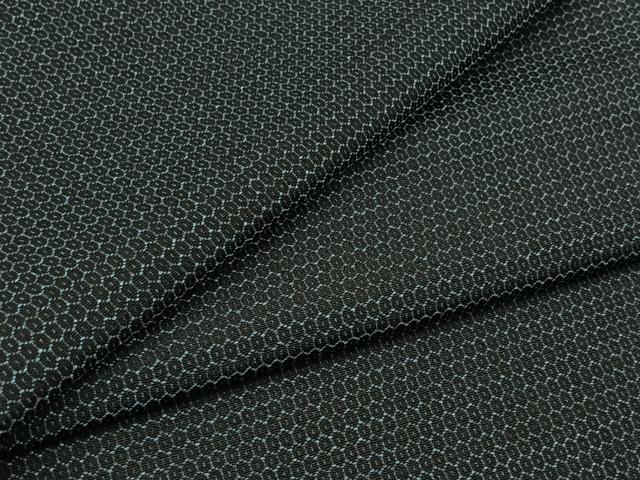 平和屋着物▽男性　紬　単衣　130亀甲　総詰め　正絹　逸品　AABB6211jh