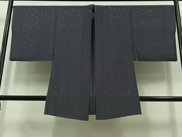 平和屋着物▽男性　羽織　スリーシーズン　春夏秋　塵除け　褐色　正絹　逸品　AABB6231jh