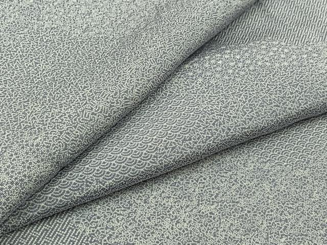 平和屋着物▽江戸小紋　単衣　寄せ小紋柄　正絹　逸品　AABB6236jh