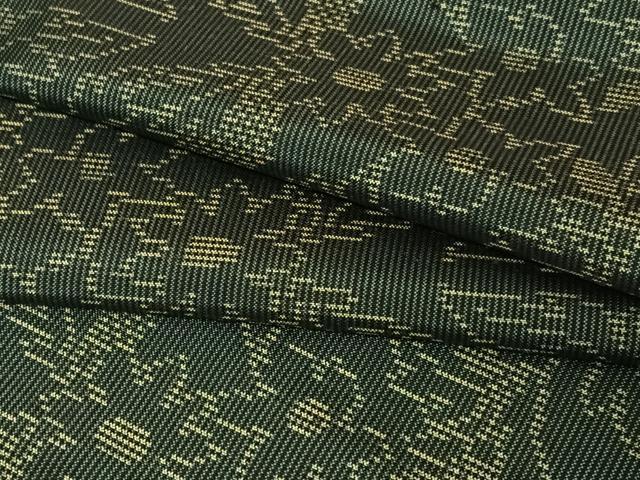 平和屋着物●本場大島紬　草花文　正絹　逸品　未使用　AABB6328zg