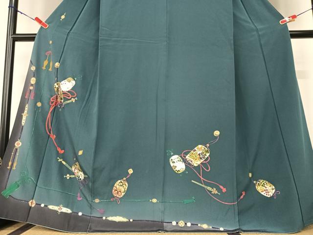 平和屋着物○訪問着 印籠花鳥文 暈し染め 金彩 正絹 逸品 AABB6334zg