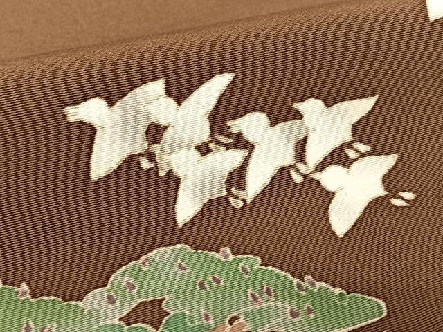 平和屋着物○本加賀友禅作家 柿本市郎 色留袖 地紙重ね花鳥