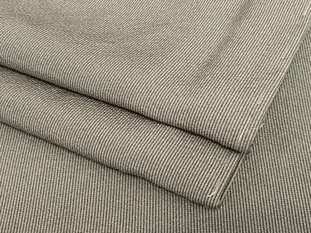 平和屋着物●江戸小紋　万筋　濃鼠色×藤煤竹色　正絹　逸品　未使用　AABB6436zg