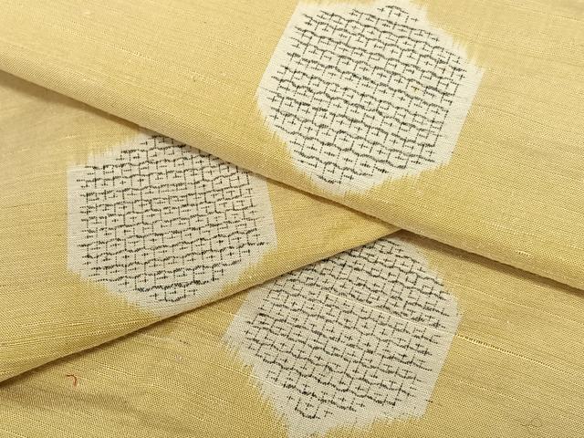 平和屋着物●上質な紬　80亀甲　亀甲文　正絹　逸品　AABB6465zg