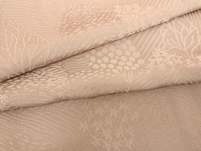 平和屋着物●上質な色無地　草木地紋　鴇浅葱色　正絹　逸品　AABB6577zg