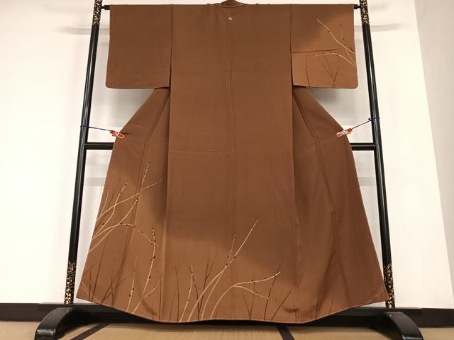 平和屋着物●訪問着　駒刺繍　蕾　ろうけつ染め　暈し染め　正絹　逸品　未使用　AABB6581zg