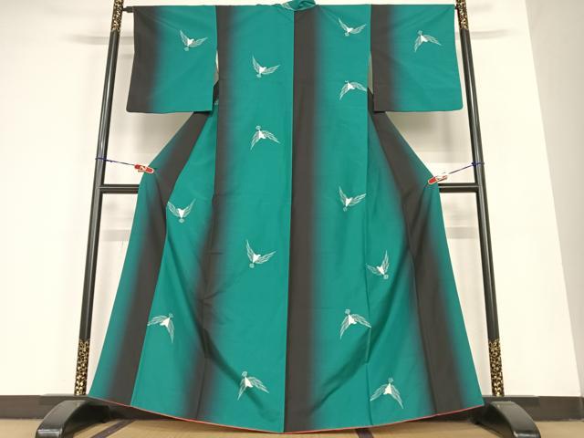 平和屋着物●上質な紬　飛鳥文　正絹　逸品　AABB6600zg