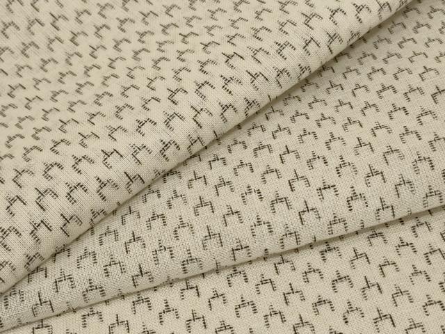 平和屋着物＊夏物　男性　小紋　紗　幾何学文様　AABB6724jd