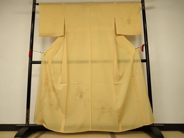 平和屋着物＊夏物　訪問着　絽　飾花文　正絹　逸品　AABB6730jd