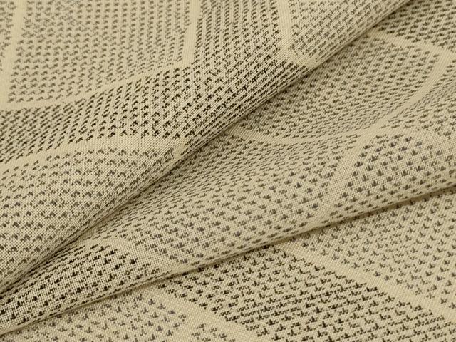 平和屋着物＊夏物　本場大島紬　夏大島　格子　正絹　逸品　AABB6762jd