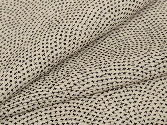 平和屋着物＊夏物　重要無形文化財　人間国宝　中村勇二郎　江戸小紋　絽　鮫小紋柄　正絹　逸品　AABB6766jd