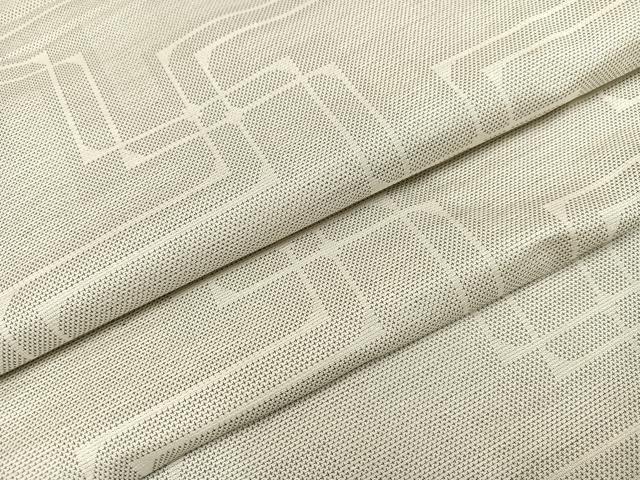 平和屋着物●上質な紬　幾何学文様　正絹　逸品　AABB8236ph