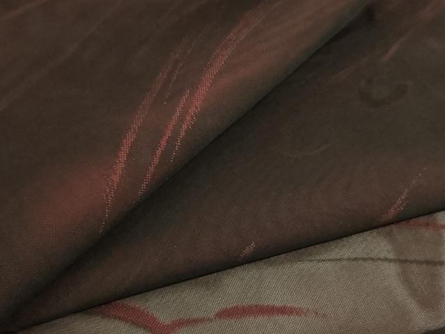 平和屋着物＊夏物　小紋　紗　流水文　正絹　逸品　AABB8263jd