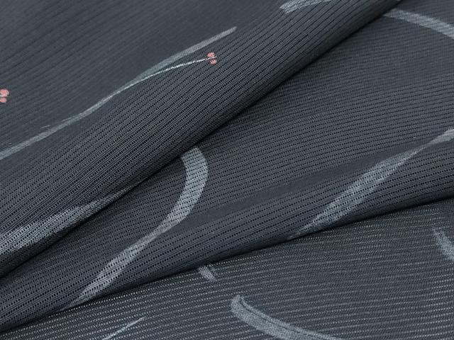 平和屋着物＊夏物　小紋　絽　流水文　正絹　逸品　AABB8269jd