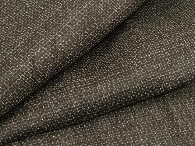 平和屋着物＊夏物　男性　石川県指定無形文化財　能登上布　本麻手織上布　110亀甲　総詰め　麻　逸品　AABB8274jd