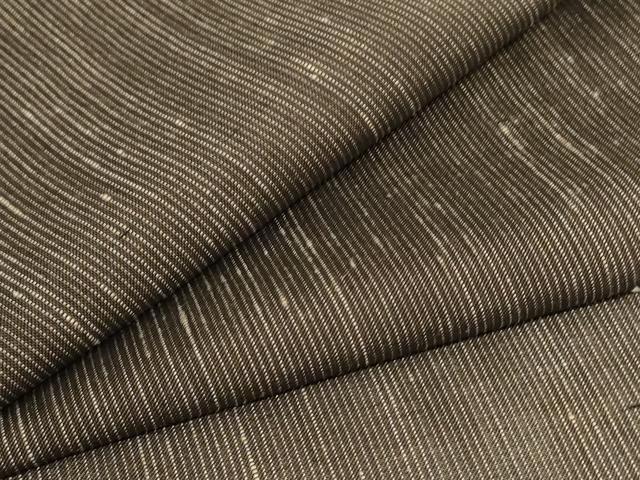 平和屋着物＊夏物　男性　紗紬　縞　正絹　逸品　AABB8291jd