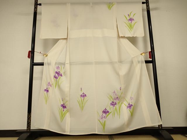 平和屋着物＊夏物　訪問着　絽　草花文　正絹　逸品　未使用　AABB8301jd